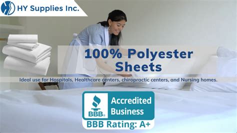 100 Polyester Sheets And Pillowcase For Funeral Homes White Color