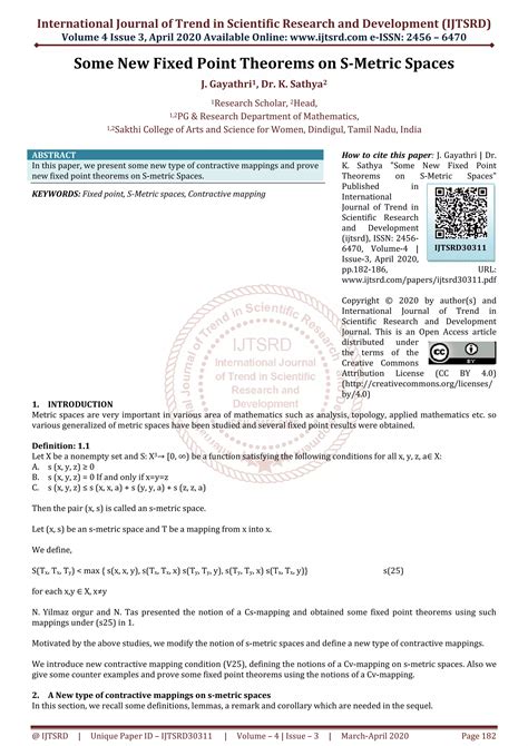 Some New Fixed Point Theorems On S Metric Spaces Pdf