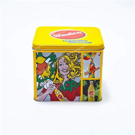 Customized Special Pattern Tinplate Box Cookies T Tins Square Shaped Tin Boxes Buy Special