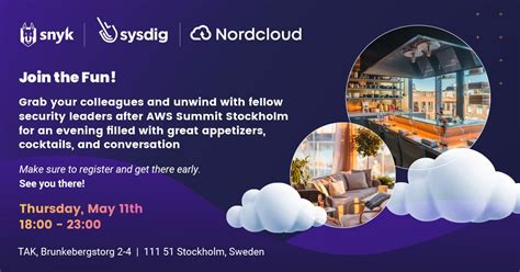 Ansari Mohamed On Linkedin Cocktails In The Cloud At Aws Summit Stockholm
