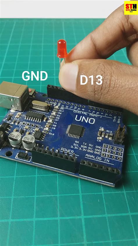 How To Blink An Led Bulb Using Arduino Uno Board Rarduinoprojects