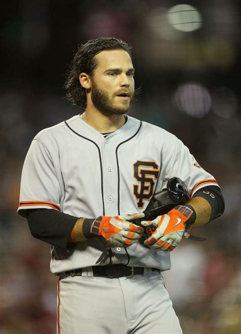 Brandon Crawford Sf Giants Action Shot Baseball Wallpaper Background