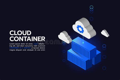 Cloud Container Seamlessly Blend Technology And Convenience With Container As A Service Stock