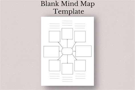 Printable Mind Map Template Concept Map Template Blank Mind Map Blank Study Notes Mind Map