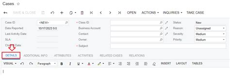 How To Change The Default TAB On The Case Screen Community