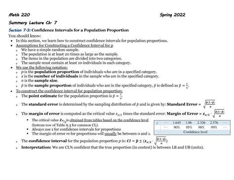 Math 220 Summary Lecture Ch7 Sec 7 Math 220 Spring 2022 Summary