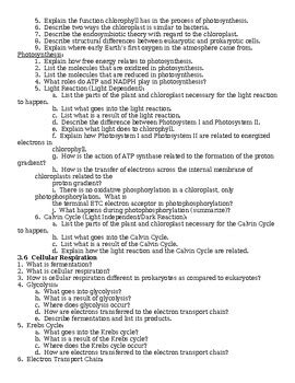 AP Biology Overview Unit 3 By Science Corner TPT