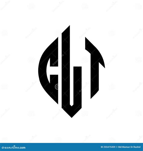 Clt Circle Letter Logo Design With Circle And Ellipse Shape Clt Ellipse Letters With