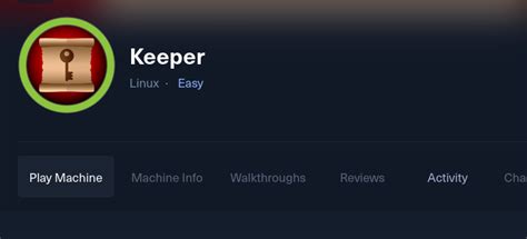 Hackthebox Keeperwriteup Hello Lovely People Hows Everything By Aniket Das Nov 2023
