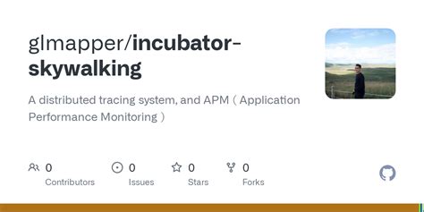github glmapper incubator skywalking a distributed tracing system
