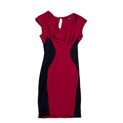 Tfnc Womens Red And Black Dress Depop