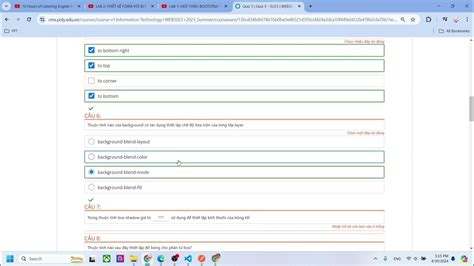 ThiẾt KẾ Web VỚi Html5 And Css3 Quiz 5 Youtube