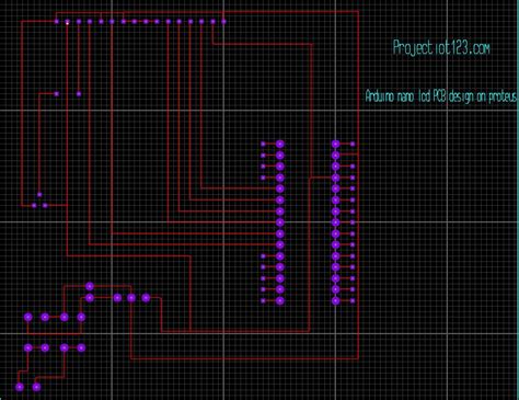 Arduino Nano Lcd Pcb Design On Proteus