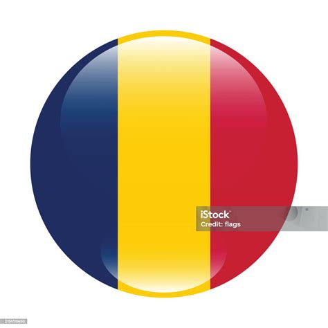 차드의 국기 차드 서클 플래그입니다 버튼 플래그 아이콘입니다 표준 색상 원 아이콘 플래그입니다 컴퓨터 일러스트레이션 디지털 일러스트레이션 벡터 일러스트 레이 션입니다 0명에