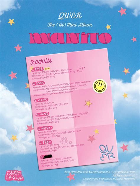 Qwer 1st Mini Album Manito Track List R Kpop
