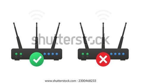 No Connection Server Internet Check Cross Stock Vector Royalty Free Shutterstock