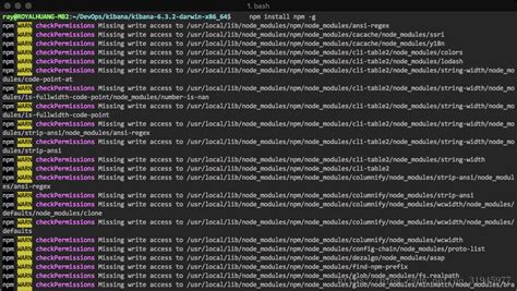 npm 更新出现 warn checkpermissions和 err code eacces npm error code eaccs
