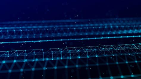 Premium Photo Abstract Digital Flow Particles Cyber Network Connection Background Big Data
