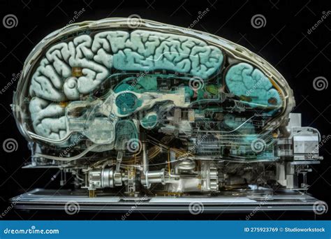 High Resolution Mri Scan Of Brain With Close Up View Of Different