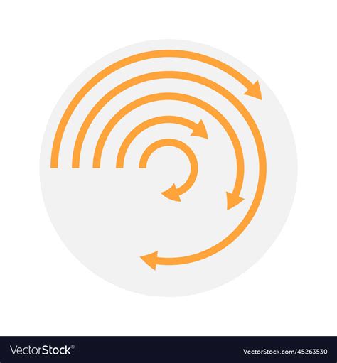 Circular Arrow Infographic Chart Design Element Vector Image