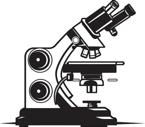 Premium Vector Black Vision Viewer Iconic Logo Scientific Detail Probe Vector Icon