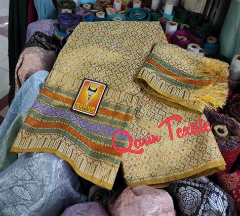 Set Kain Songket Selendang Thailand Kain Rok Kebaya Songket Thailand Harga 1 Set Songket