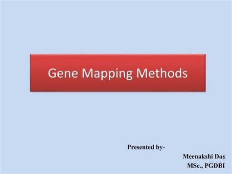 Gene Mapping Ppt Pptx Genealogy And Ancestry Hobbies And Interests