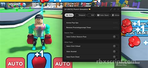 Punch Simulator Auto Farm Chest Auto Dungeon And More Scripts Rbxscript