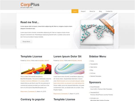 Download Free HTML CSS Template Corpplus Free HTML Templates Free CSS Templates And More