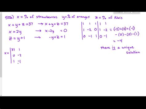 solved for the following exercises create a system of linear equations