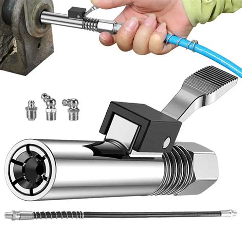 고압 그리스 노즐 클램프 유형 수동 전기 오일 주입 노즐 리필 헤드 액세서리 M6 M8 M10 M12 M14 Aliexpress