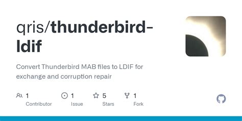 GitHub Qris Thunderbird Ldif Convert Thunderbird MAB Files To LDIF For Exchange And