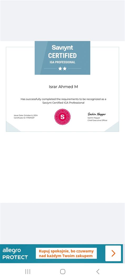 Israr Ahmed On Linkedin Hi All I Am Happy To Share I Have Obtained A