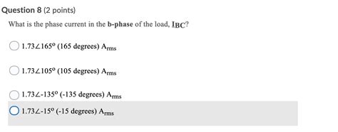 Solved The Next 3 Questions Refer To A Balanced Y Connected Chegg Com