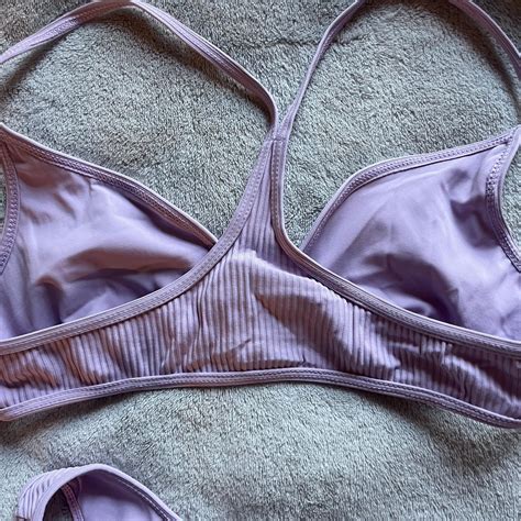Pacsun Bikini Swim Suit Lavender Top Is Small Depop