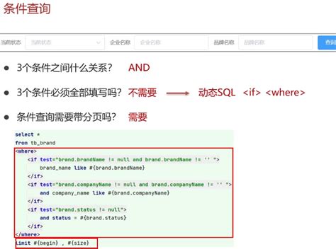 黑马javaWeb Brand综合案例 包括作业 分页查询品牌名称和企业名称就查不出来 软工菜鸡 博客园
