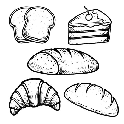 Bakkerij Clipart Zwart Wit Bread Loaf Baker Baked Bker Clipart Black
