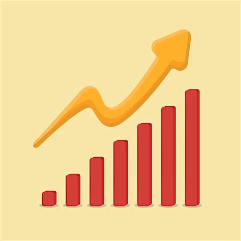 Premium Vector Arrow Growth Progress Bar Chart Infograpic Up