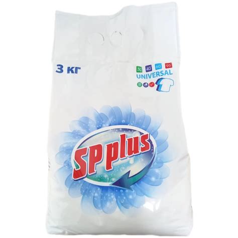 Стиральный порошок SP plus, 3 кг, автомат, универсальный в Москве: цены ...