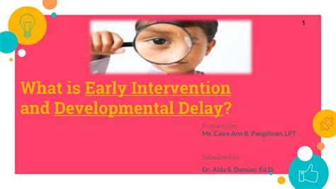 Early Intervention And Developmental Delay Pptx