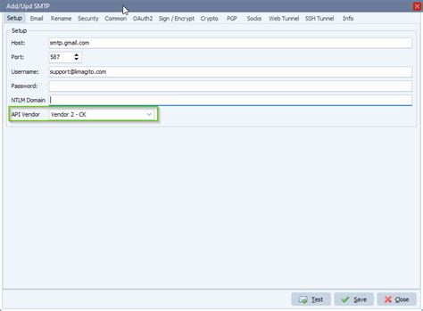 how to send encrypted emails using a public key