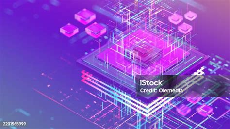 기계 학습 개념 Cpu 및 컴퓨터 칩 디지털 기술 데이터 추상 양자 컴퓨터 개념 0명에 대한 스톡 사진 및 기타 이미지 0명 3차원 형태 Cpu Istock