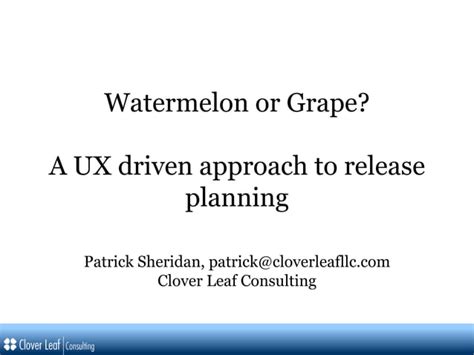 Ux Iteration Planning Ppt