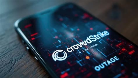 Crowdstrike Logo On Smartphone Screen Highlights Global It Outage Impacting Cybersecurity