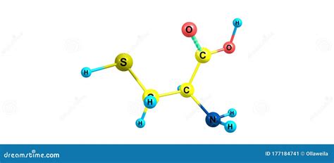 Cysteine Molecular Structure Cysteine Skeletal Chemical Formula