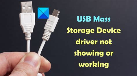 Usb Comes Up As Mass Storage Device Windows 10 Bettamaui