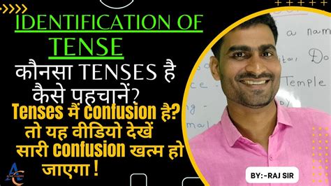 Identification Of Tenses Tense In English Grammar With Examples