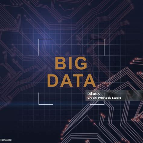 추상 마이크로칩 연결 배경 미래 지향적 인 로고를 통해 액자 빅 데이터 레터링 가상현실에 대한 스톡 벡터 아트 및 기타 이미지