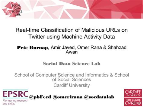 Real Time Classification Of Malicious Urls On Twitter Using Machine Activity Data Pdf