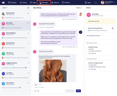 Sending And Receiving Text Messages Mangomint Salon And Spa Software